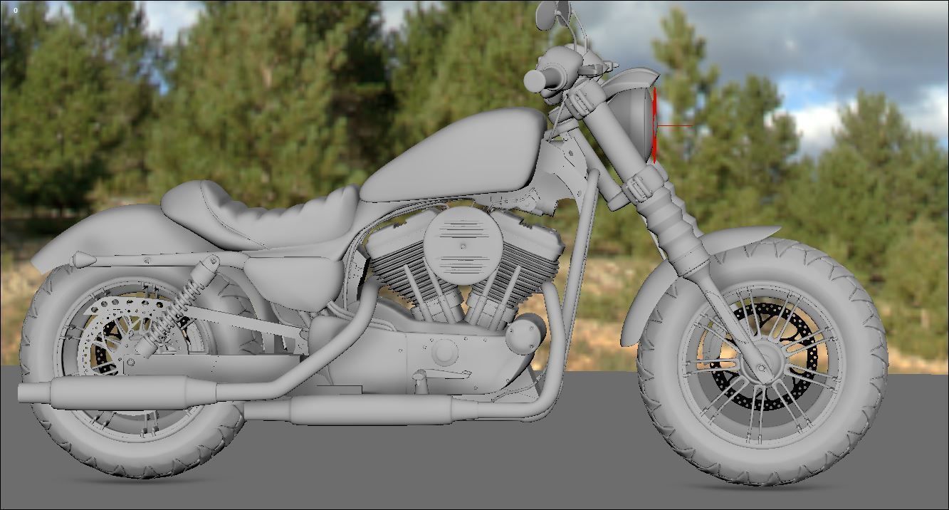 Harley Davidson Iron 883 3D model | CGTrader