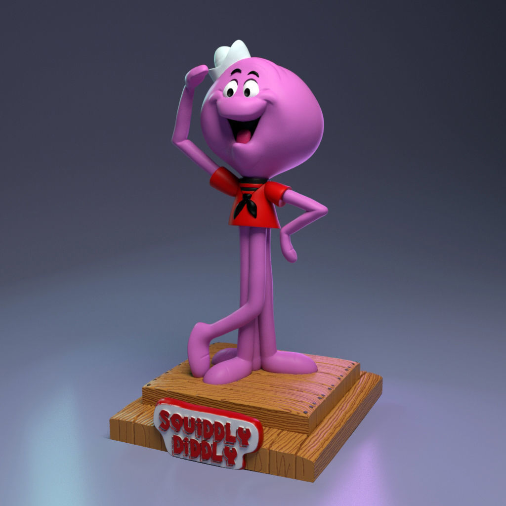 Squiddly Diddly - 15 cm 3D model 3D printable | CGTrader