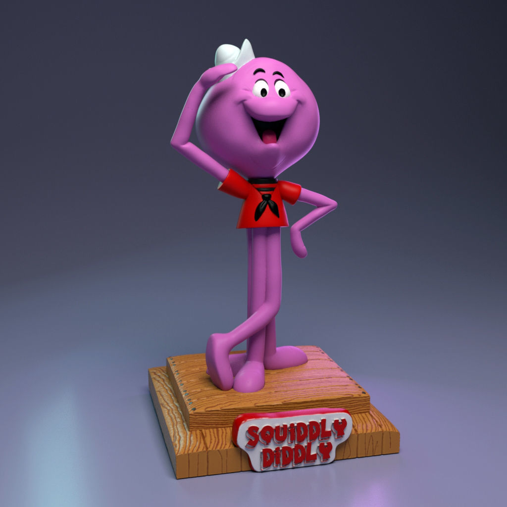 Squiddly Diddly - 15 cm 3D model 3D printable | CGTrader