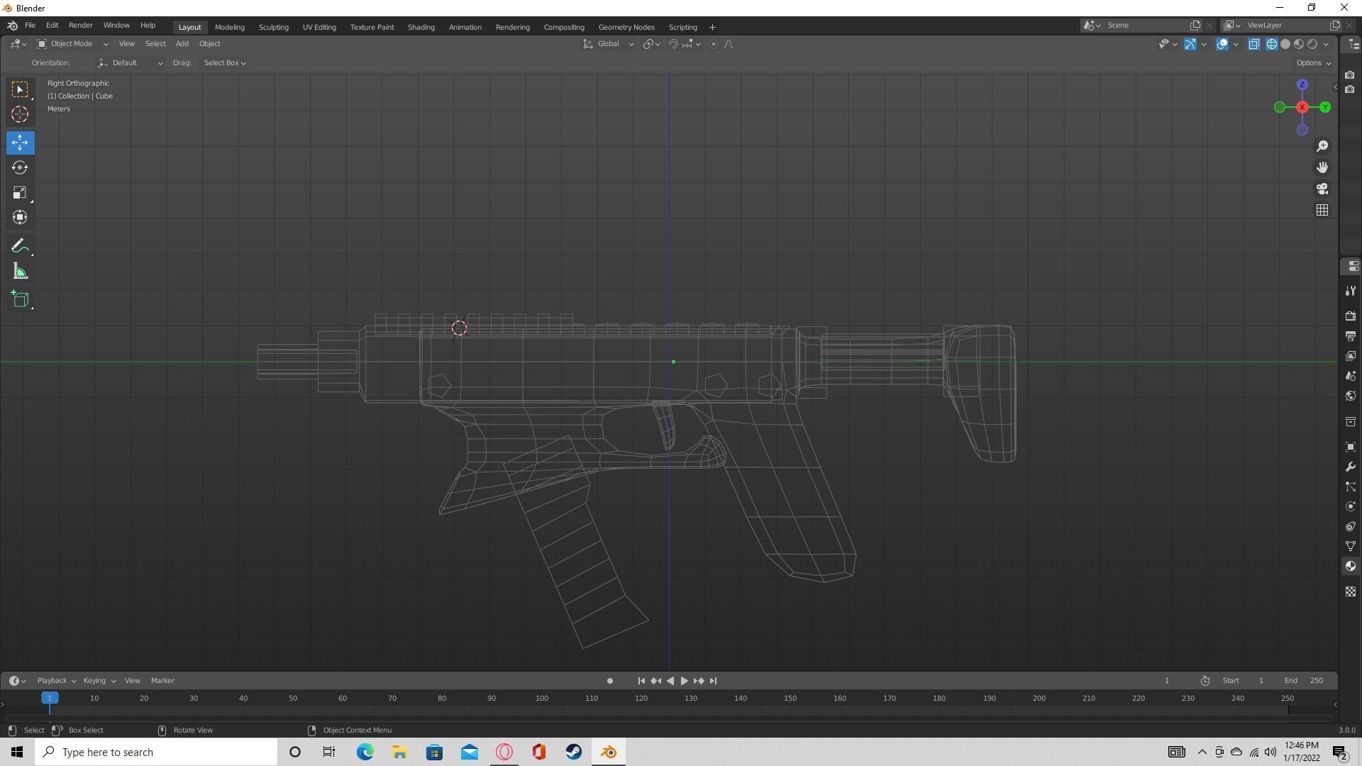 lowpoly smg gun free VR / AR / low-poly 3D model | CGTrader