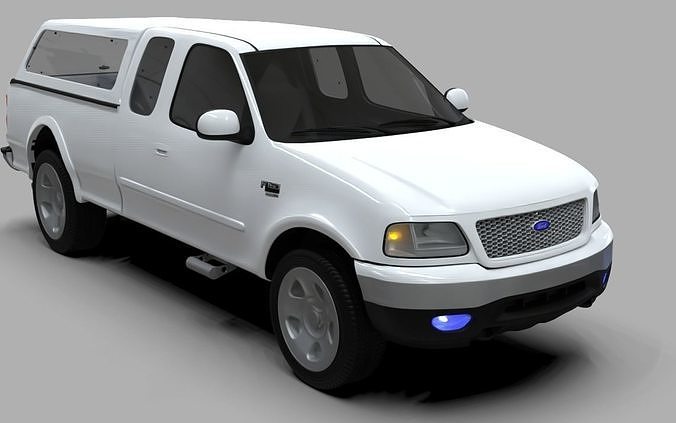 3D model FORD F150 1999 3D PRINT AND POLYGON MODEL VR / AR / low-poly ...