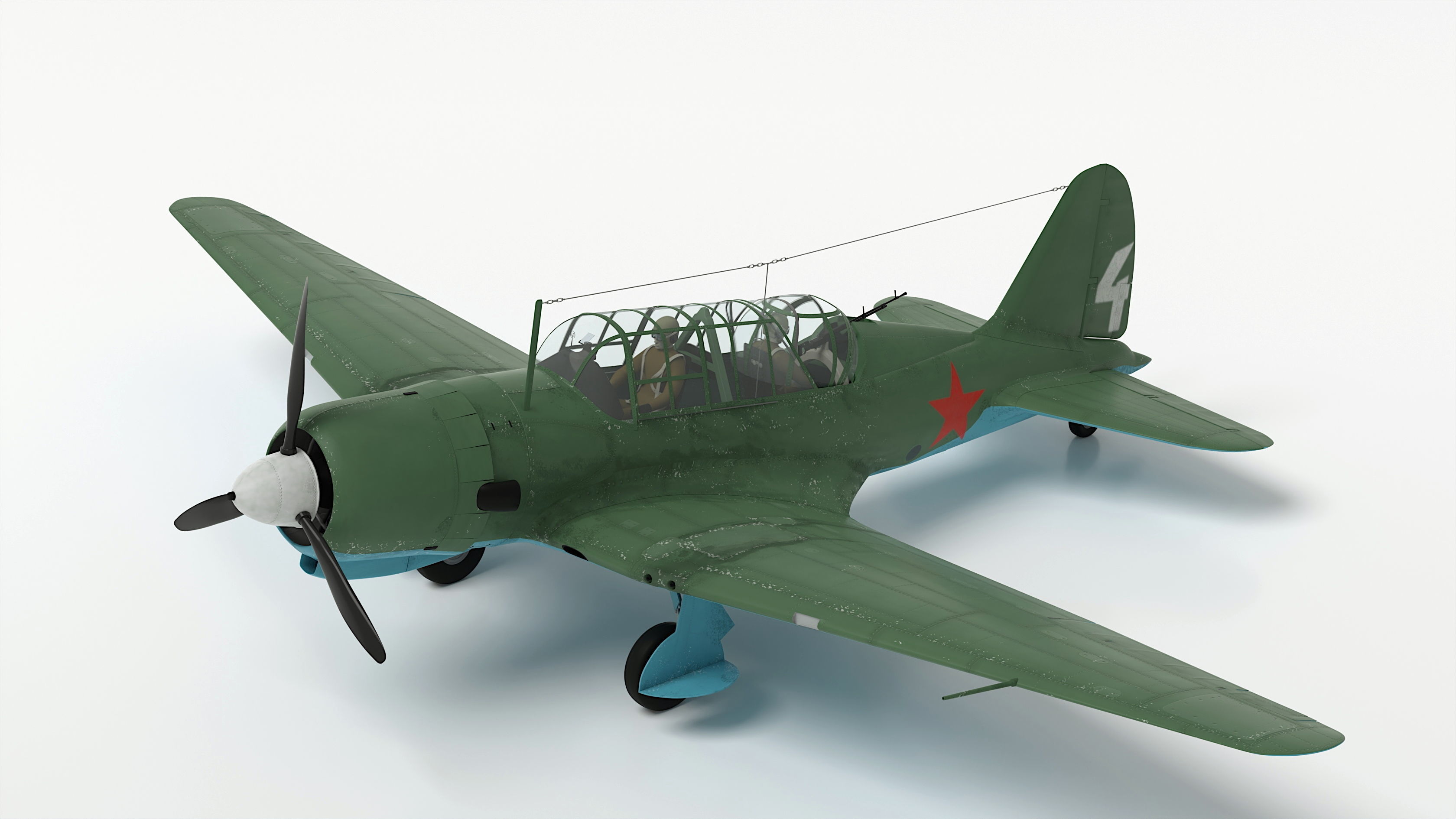 Sukhoi Su-2 3D model | CGTrader