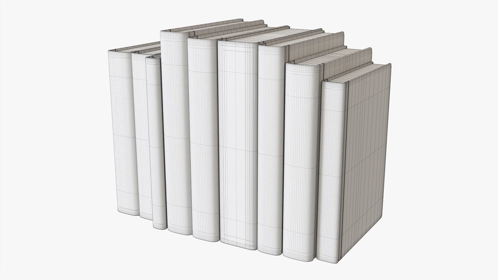 Book mockup set 02 3D model | CGTrader