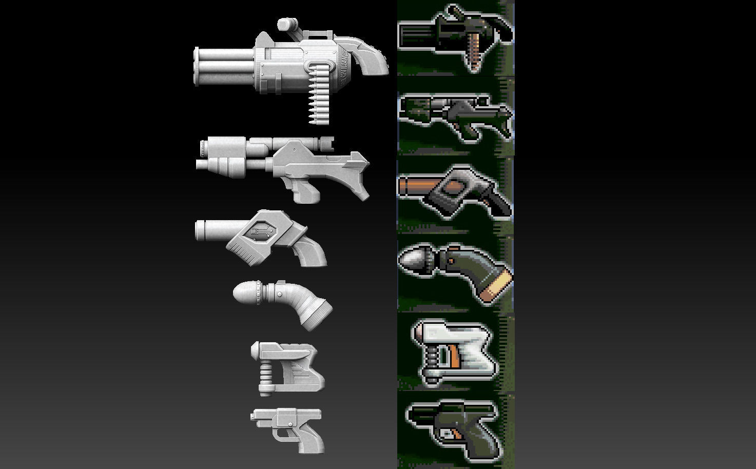 Syndicate Guns 3D model 3D printable | CGTrader