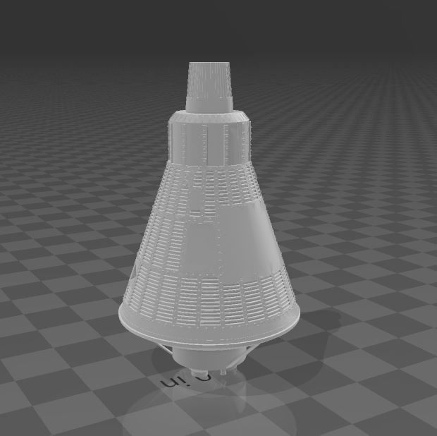 Project Mercury Space Capsule 3D model 3D printable | CGTrader
