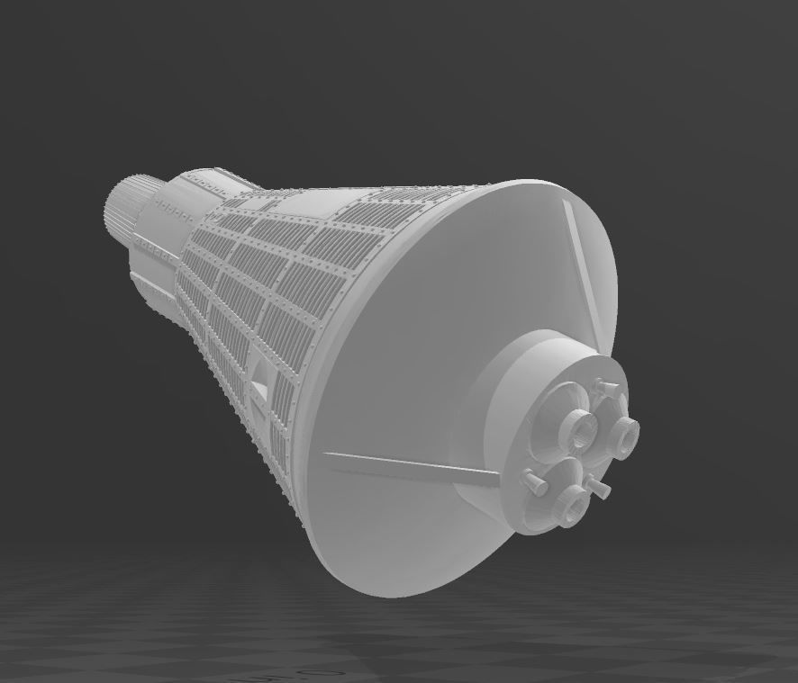 Project Mercury Space Capsule 3D model 3D printable | CGTrader