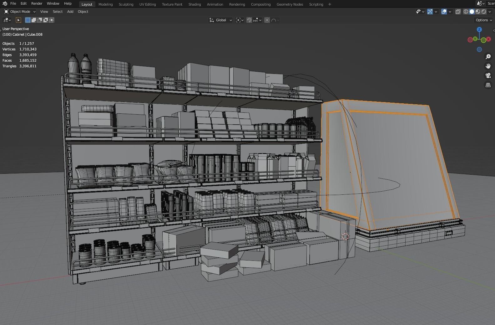 Free Supermarket Asset 3D model | CGTrader