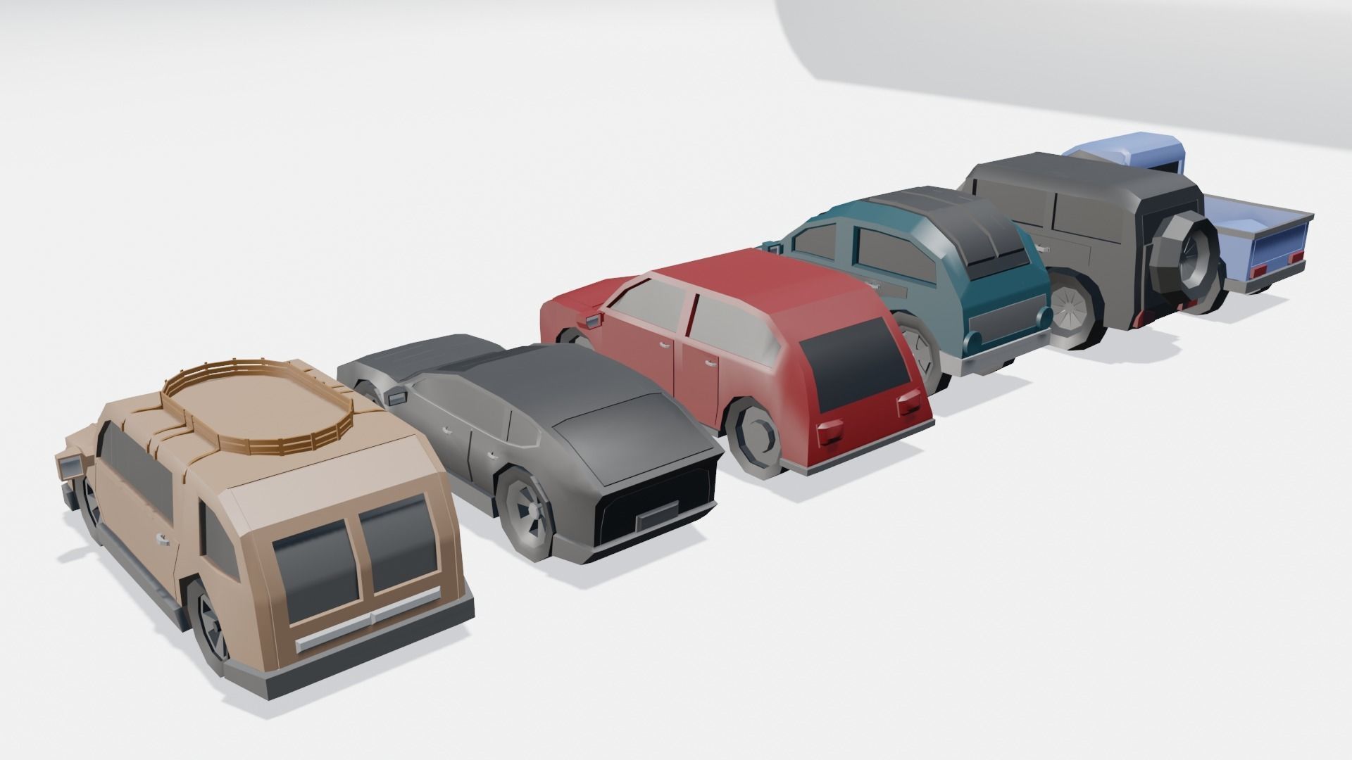 Low Poly Cartoon Car free 3D model | CGTrader