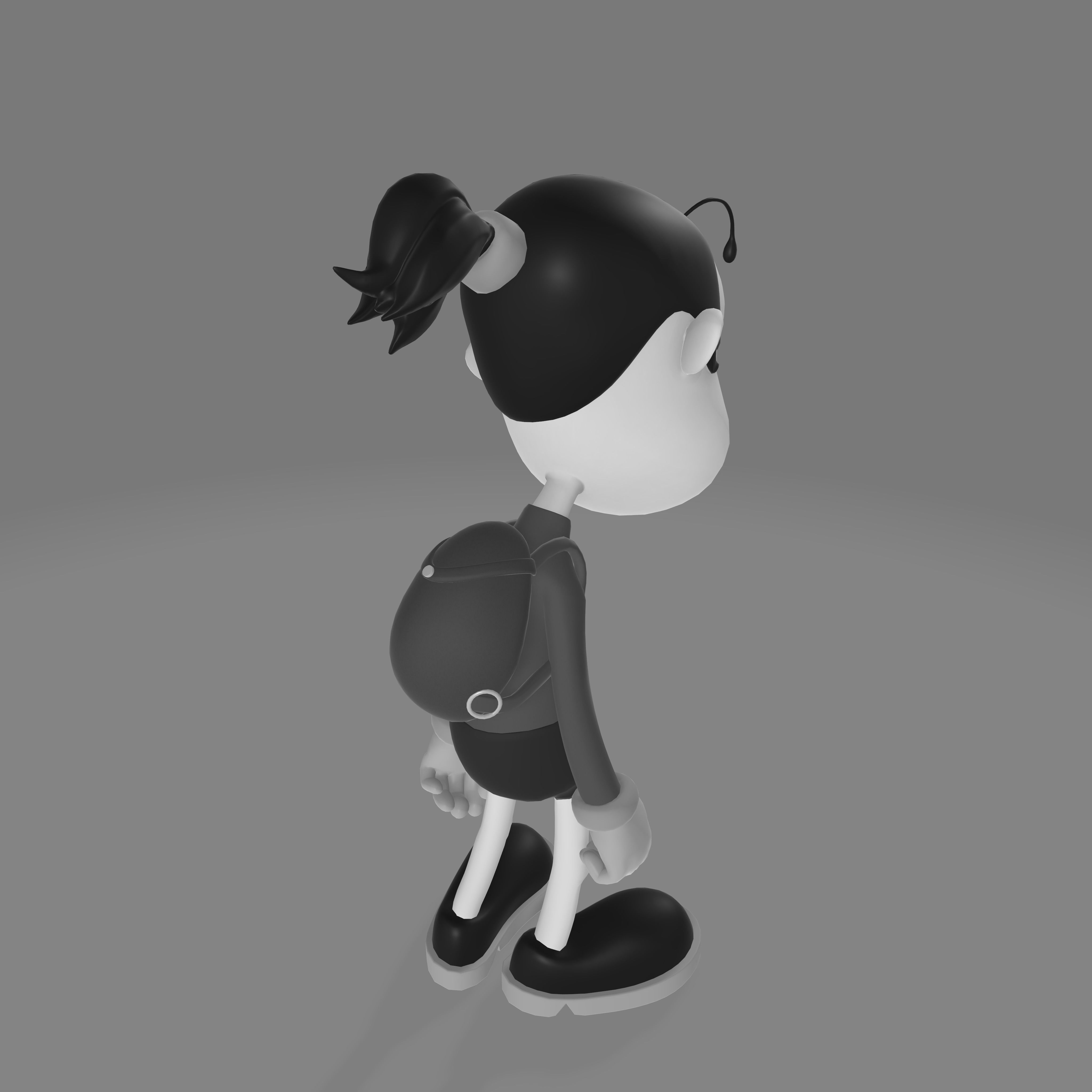 gray animated character 3D model | CGTrader