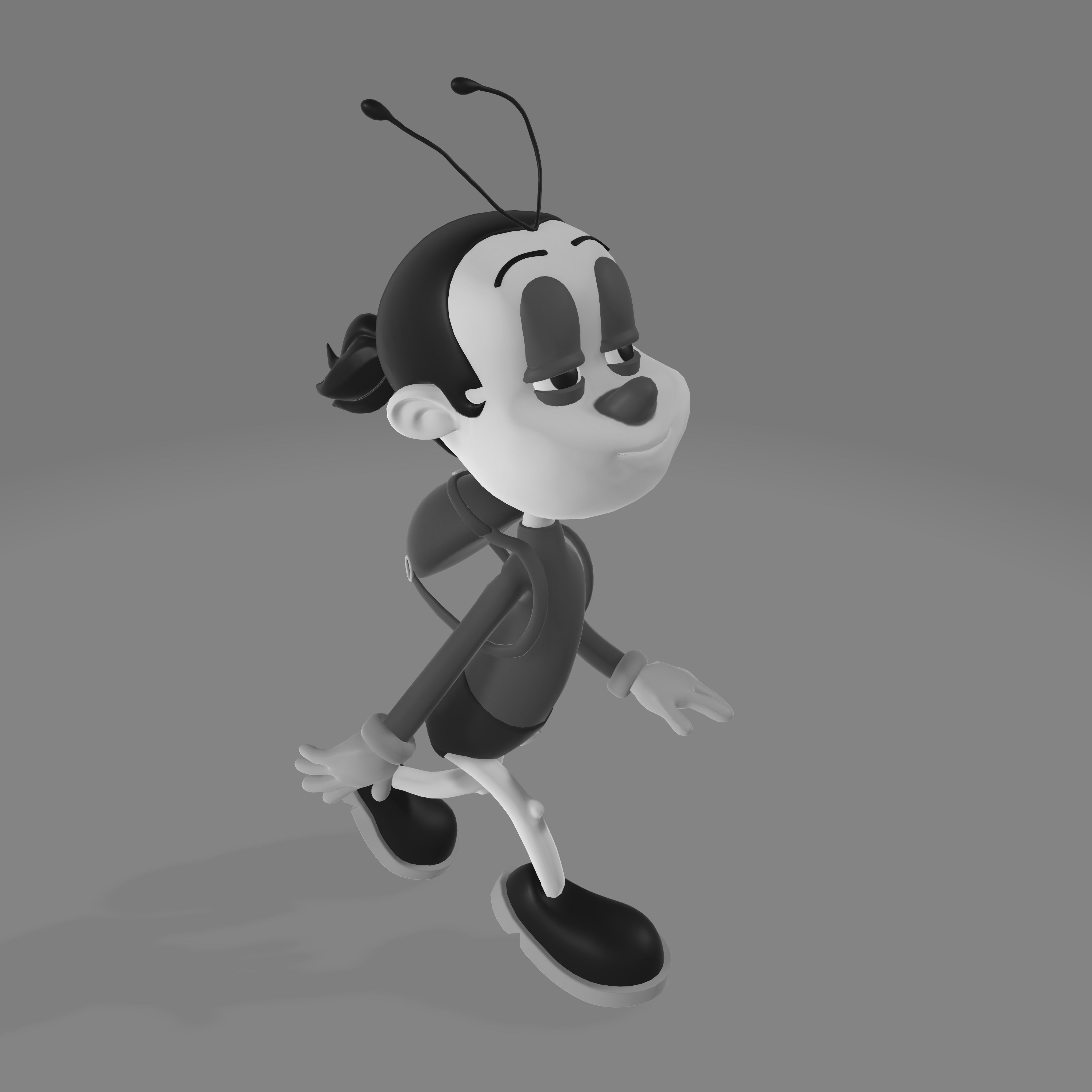 gray animated character 3D model | CGTrader