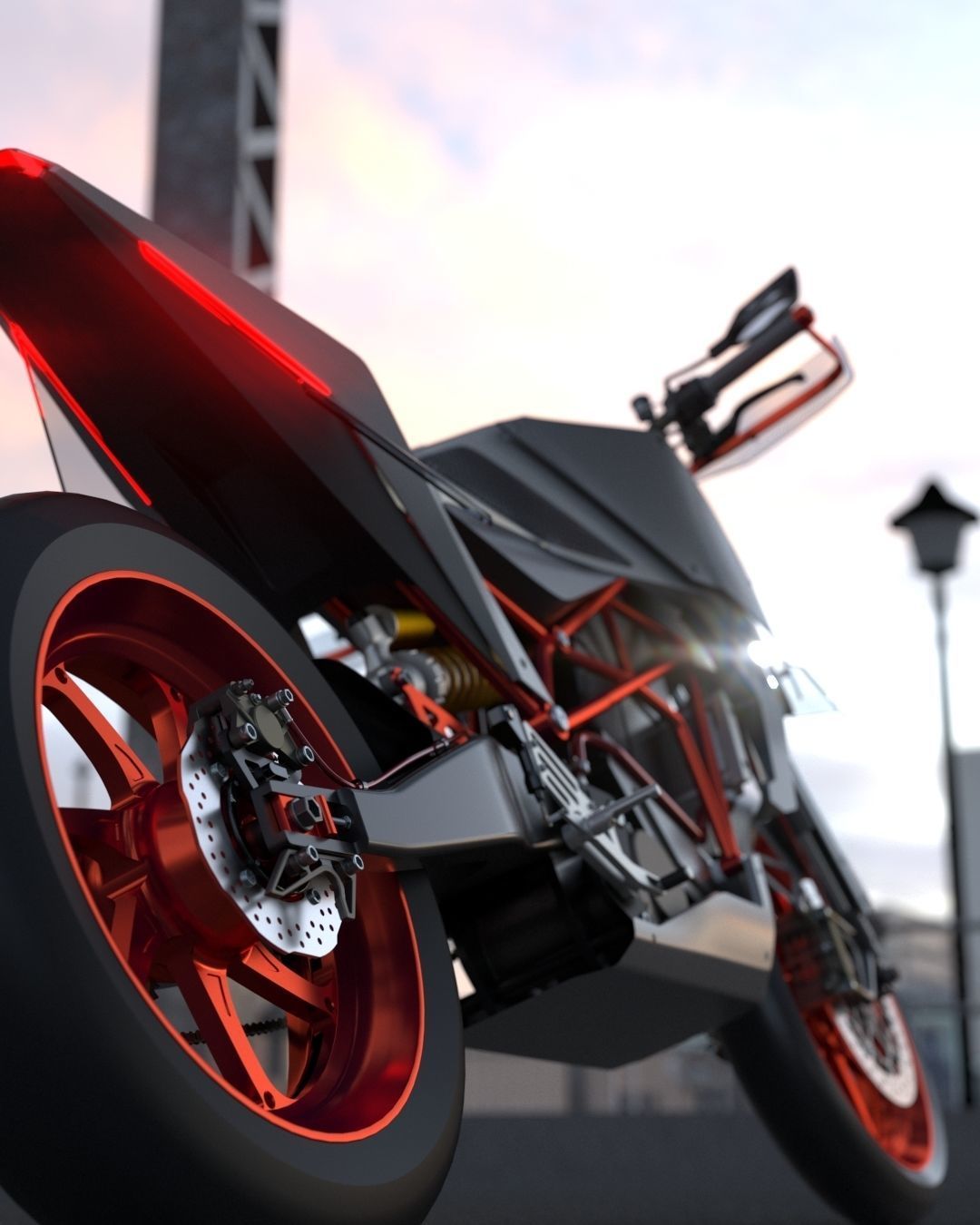 motorcycle wheels oz racing 3D model | CGTrader