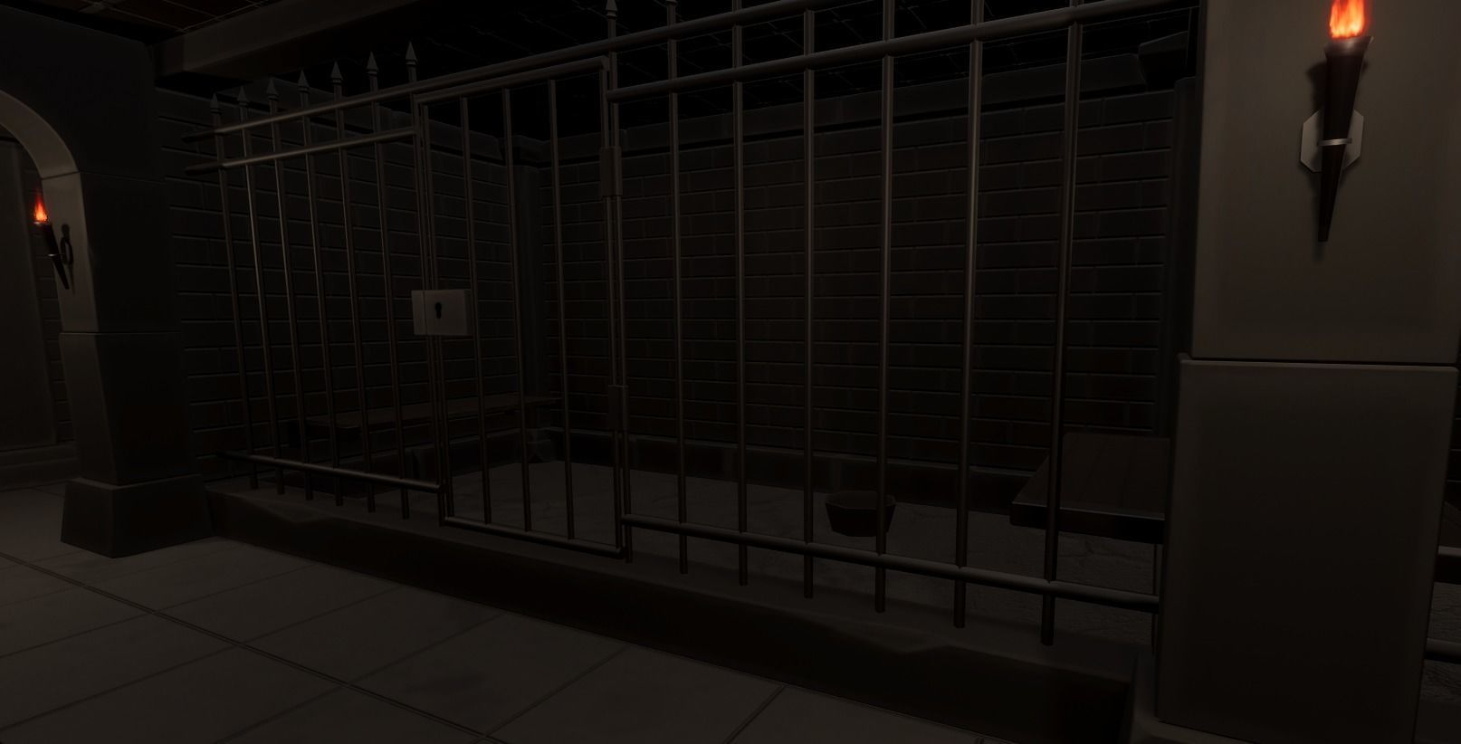 3D model Stylized Fantasy Prison Level Kit Interior and Exterior VR ...