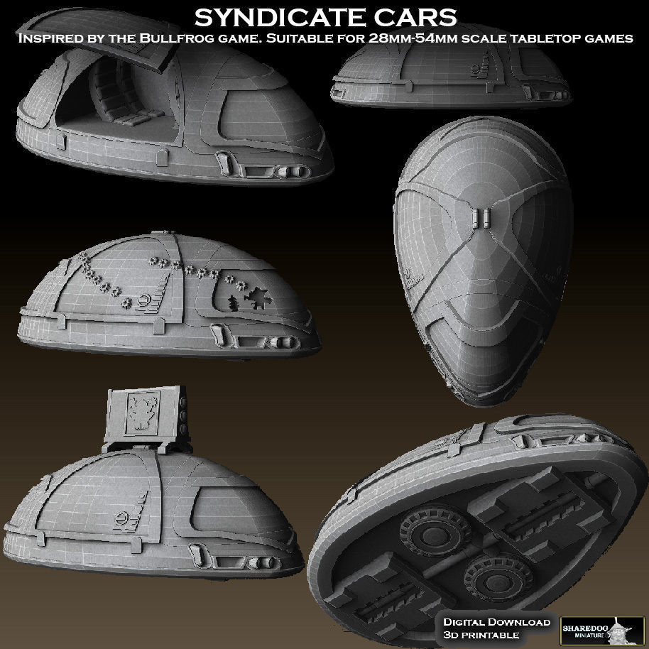 Syndicate Cars 3D model 3D printable | CGTrader