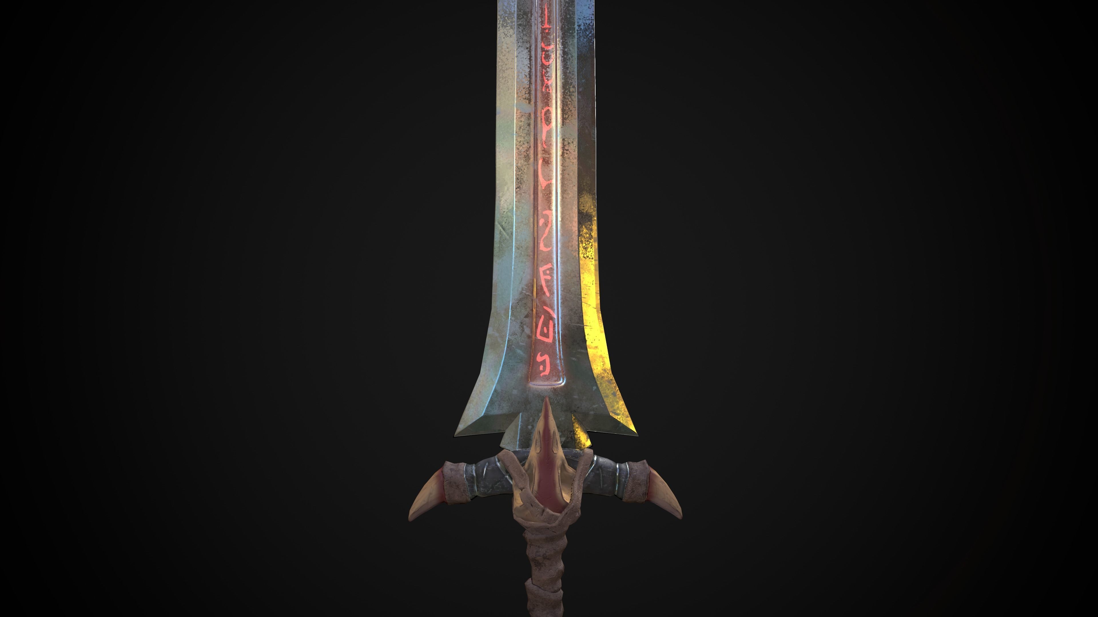 3D model Crow Sword VR / AR / low-poly | CGTrader