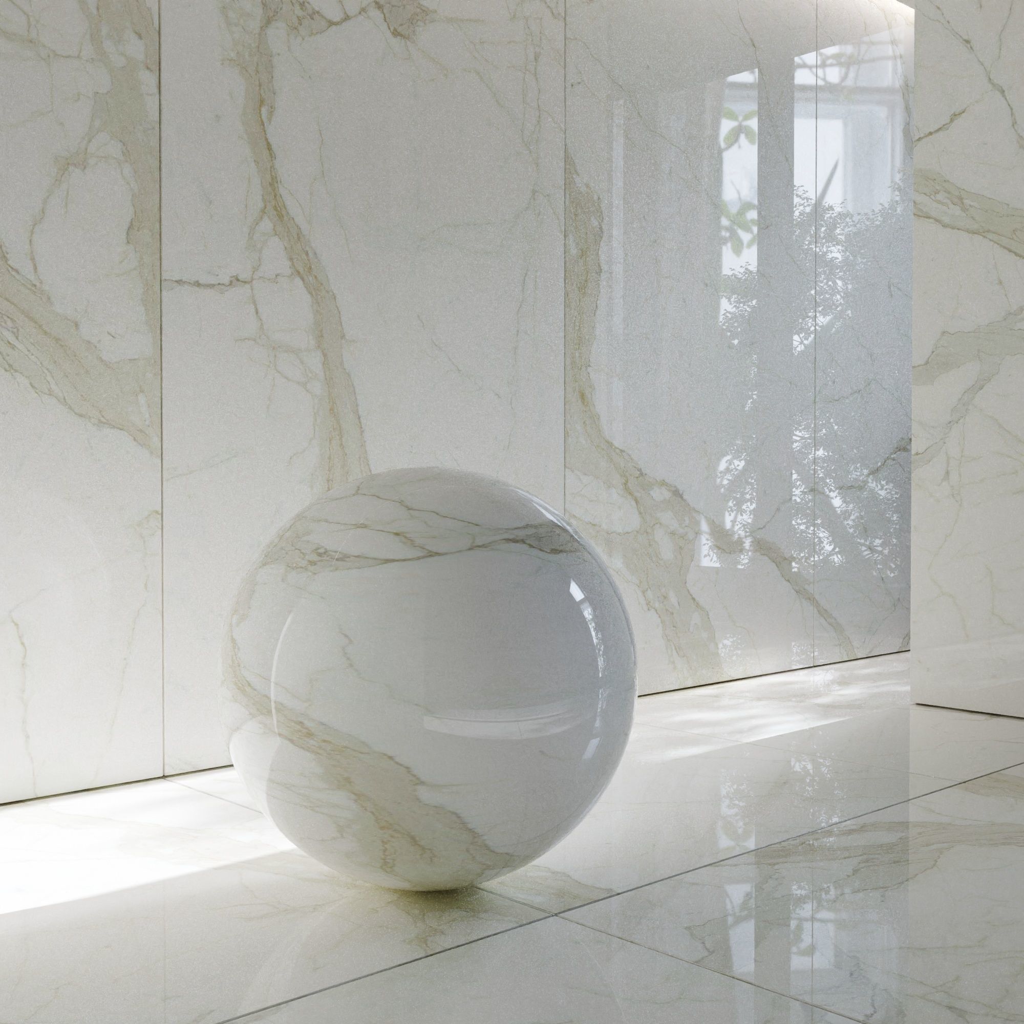 Calacatta Porcelain Tile Texture | CGTrader