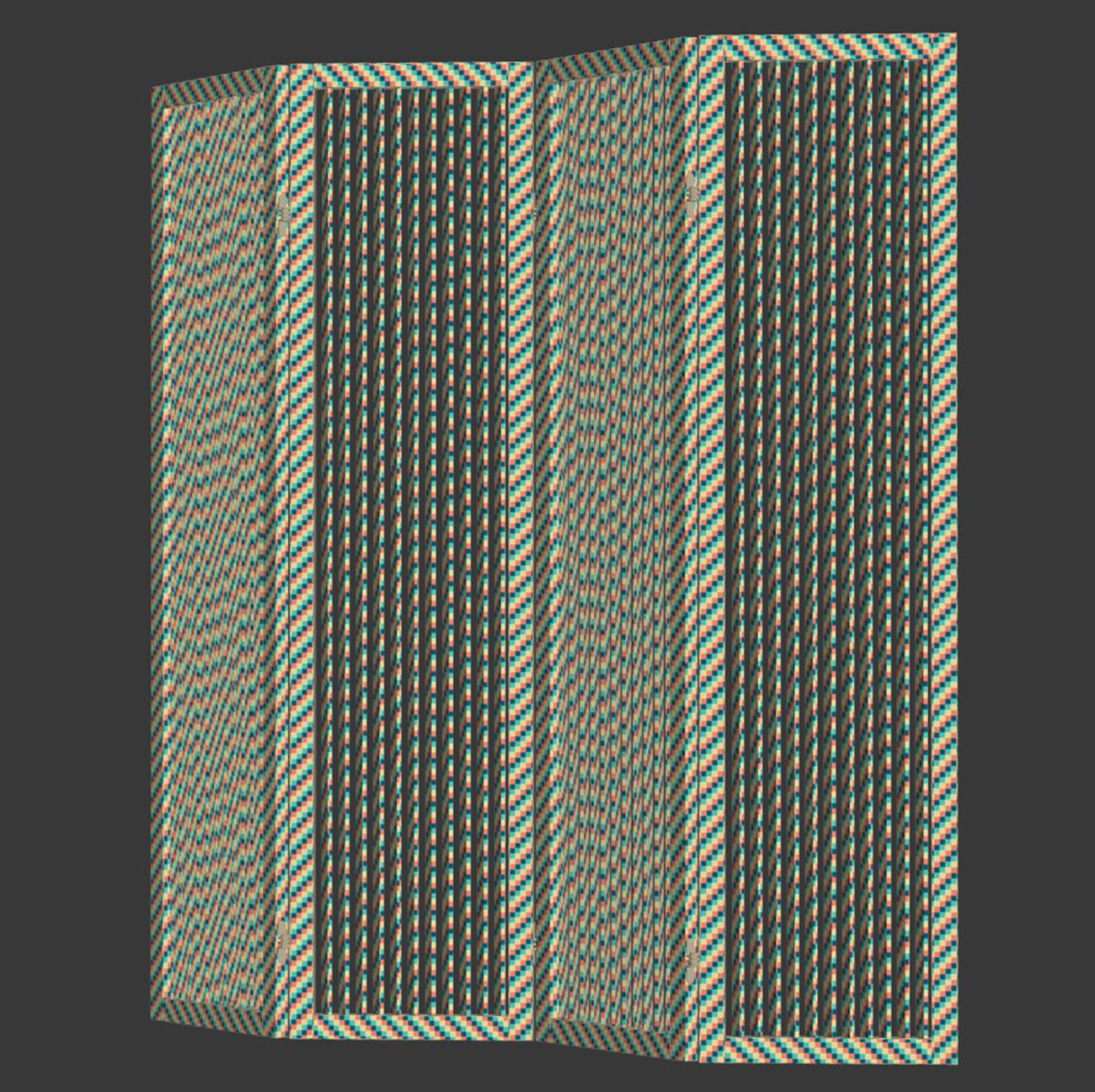 Decorative wooden screen 3D model | CGTrader