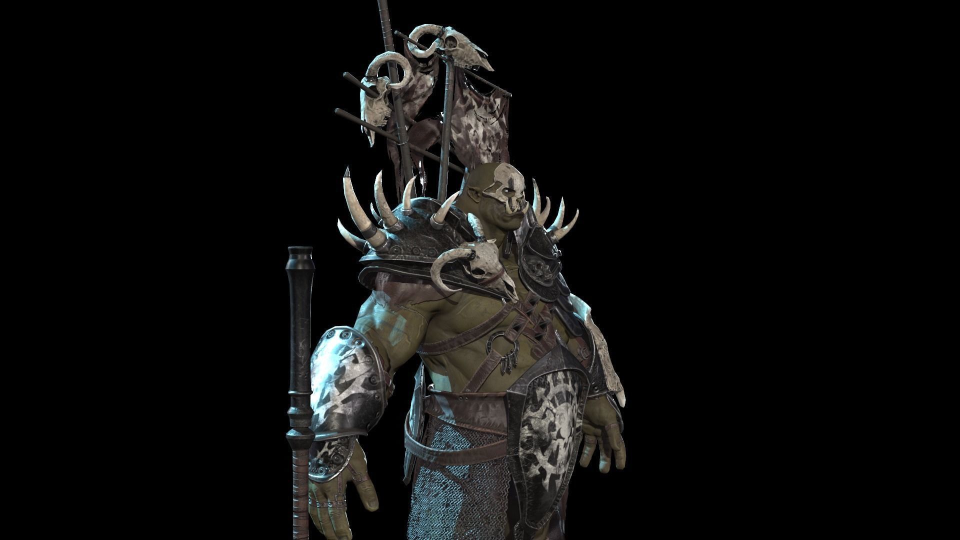 3D model Orc Juggernaut VR / AR / low-poly | CGTrader