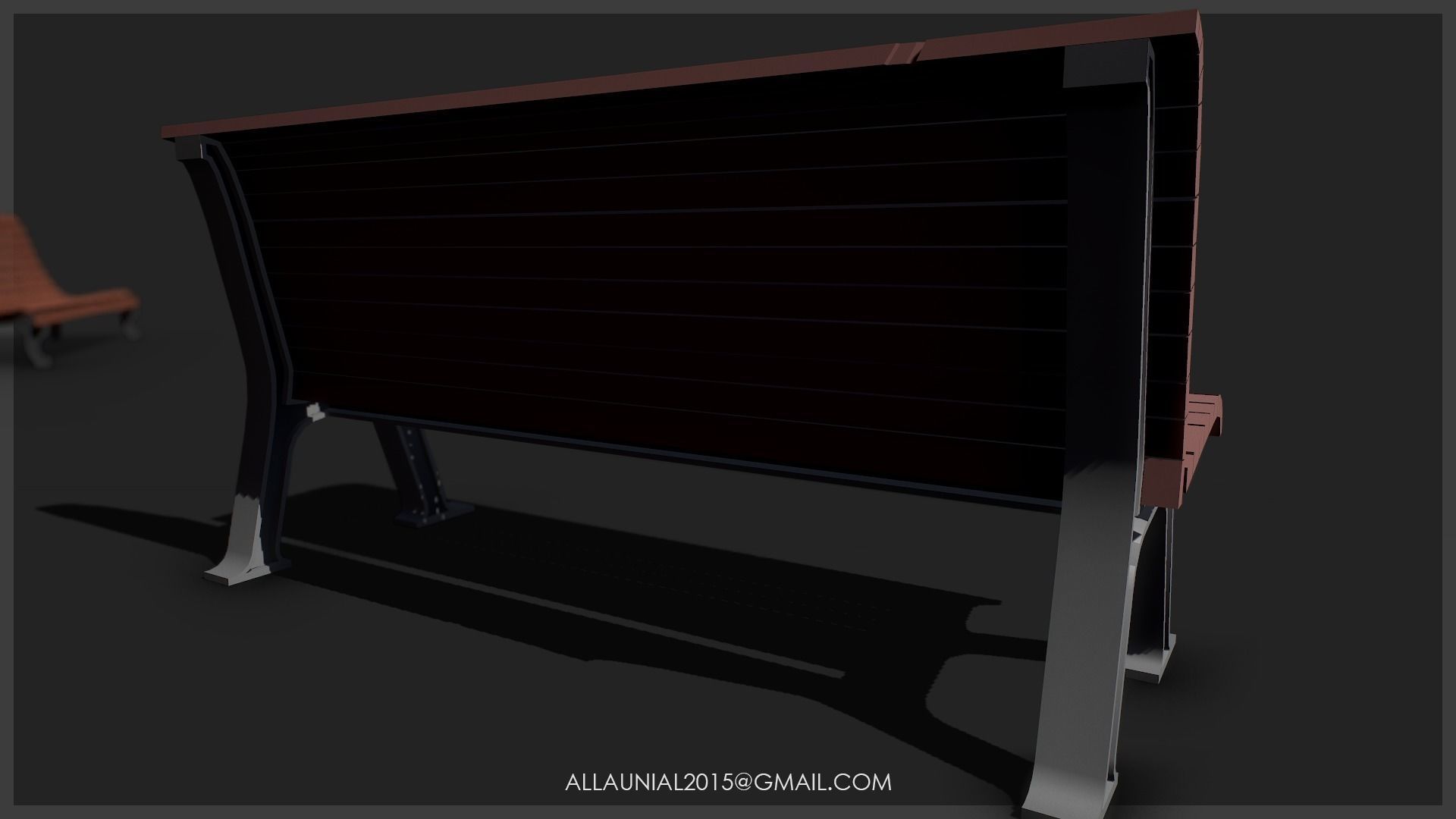 3D model Benches Low Poly Set VR / AR / low-poly | CGTrader