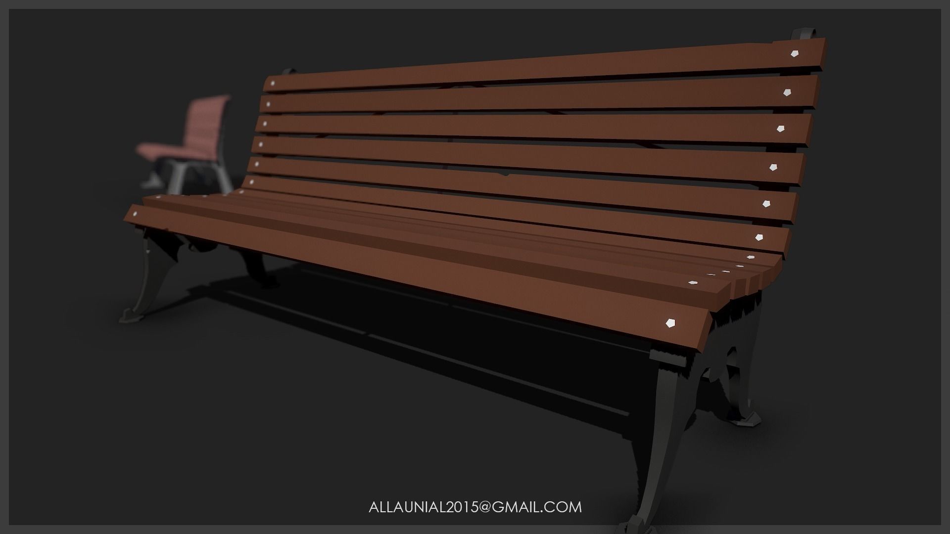 3D model Benches Low Poly Set VR / AR / low-poly | CGTrader