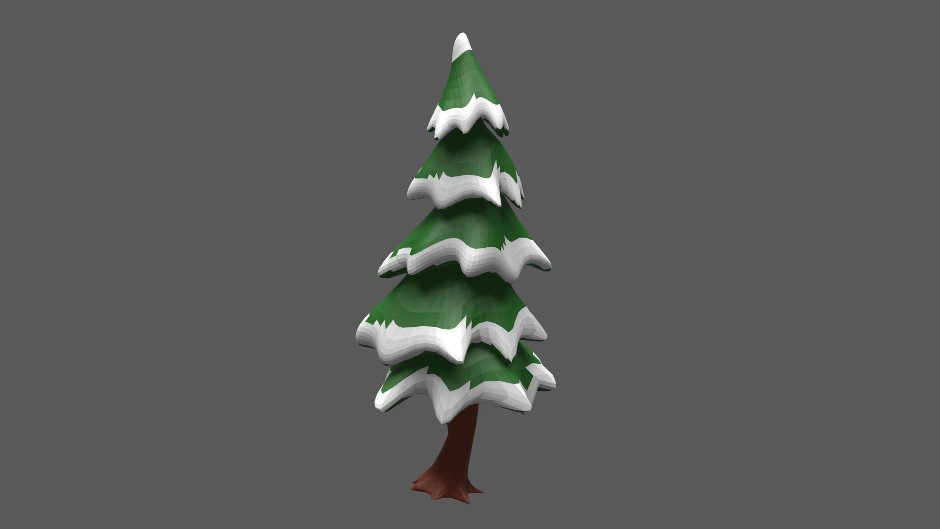 Pine tree low poly - rigged free VR / AR / low-poly 3D model rigged ...