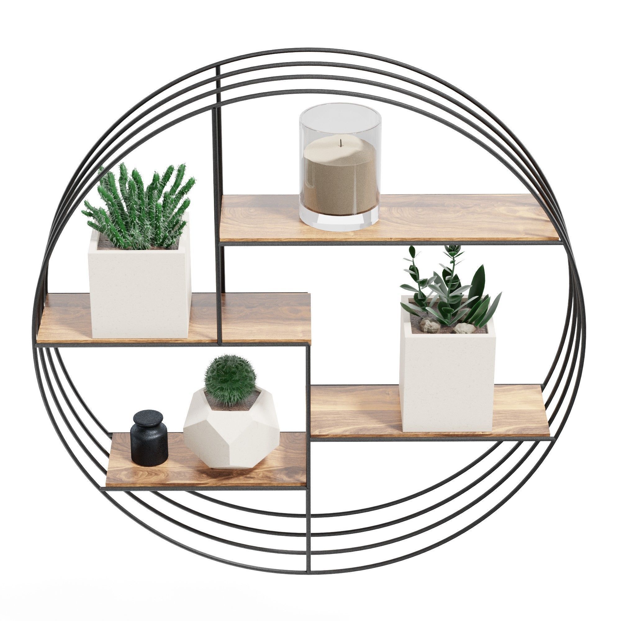 Round shelf 3D model | CGTrader