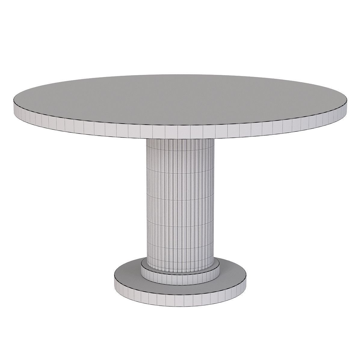 Byron dining table round 3D model | CGTrader