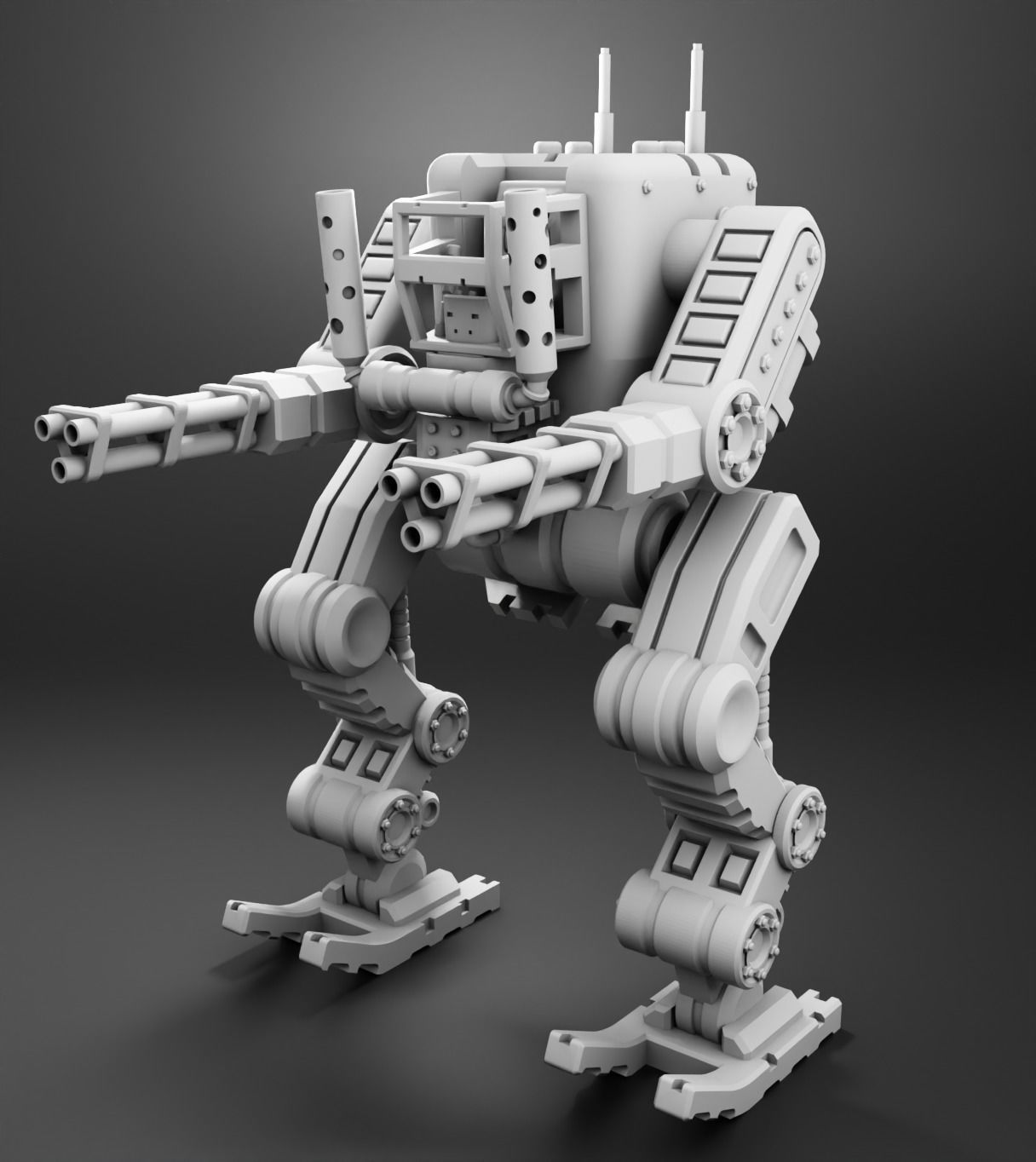 Robo-Tank 3D Print model att robot 3D model 3D printable | CGTrader