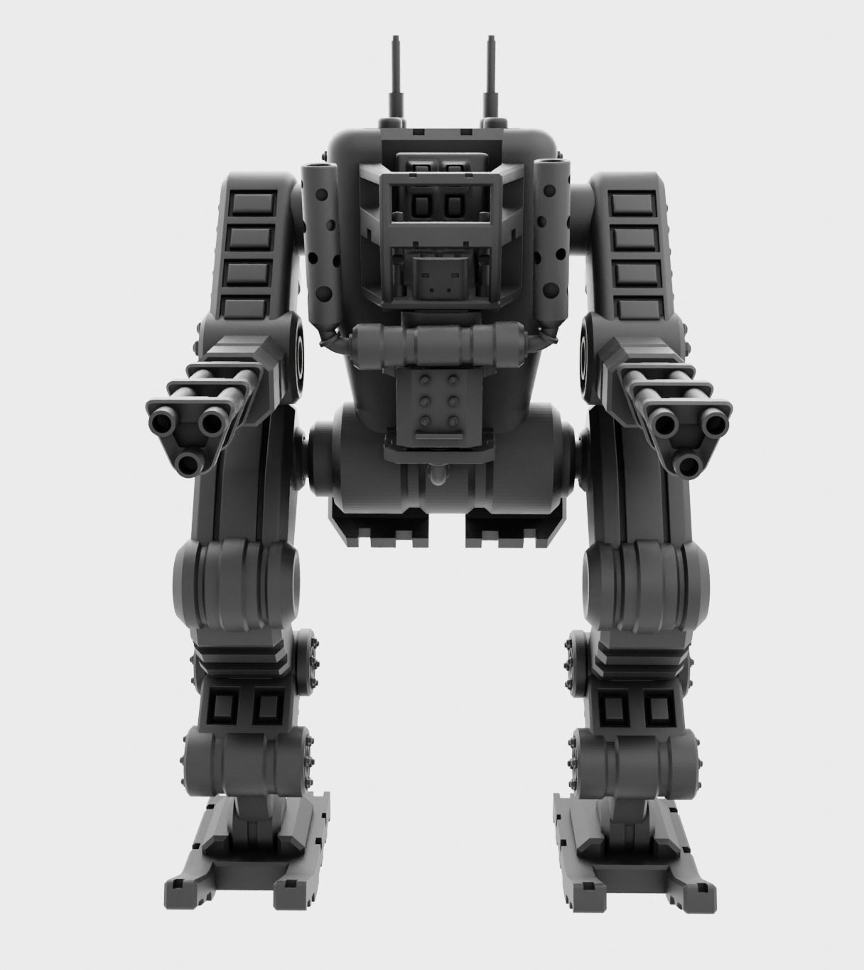 Robo-Tank 3D Print model att robot 3D model 3D printable | CGTrader