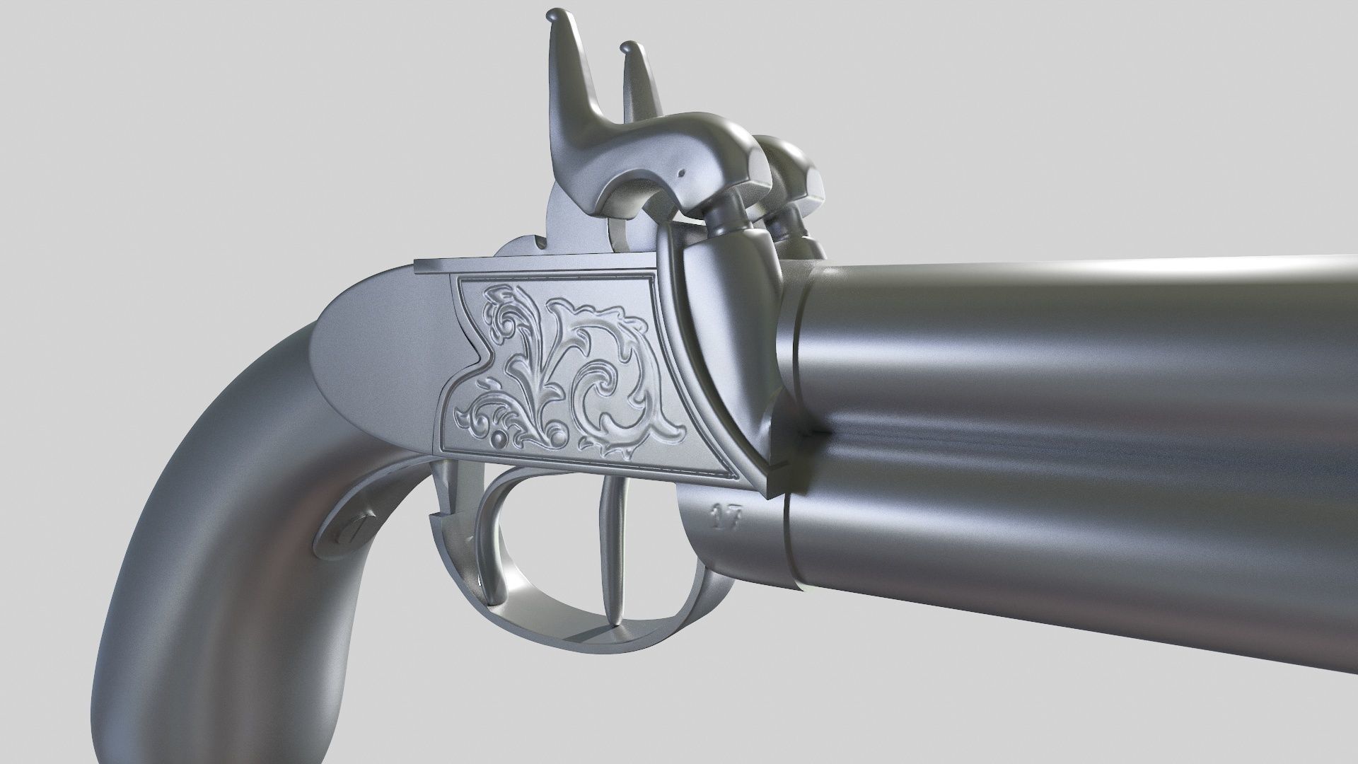 Old gun 3D model | CGTrader