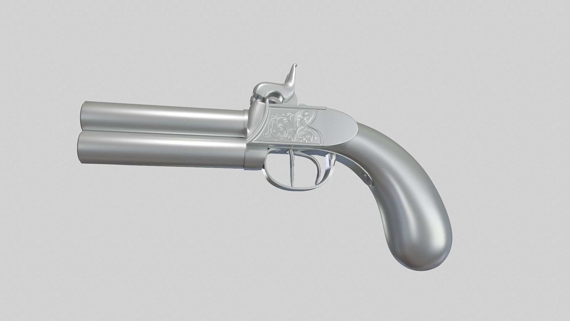 Old gun 3D model | CGTrader