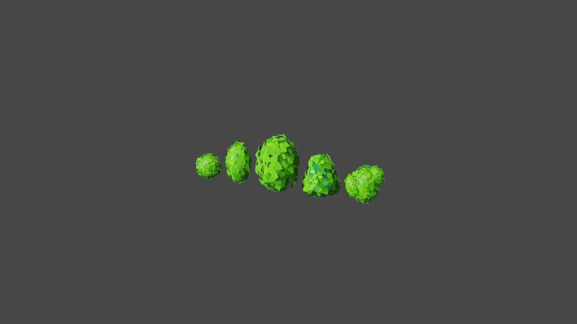 3D model Stylized Low-Poly Bush Pack 1 VR / AR / low-poly | CGTrader