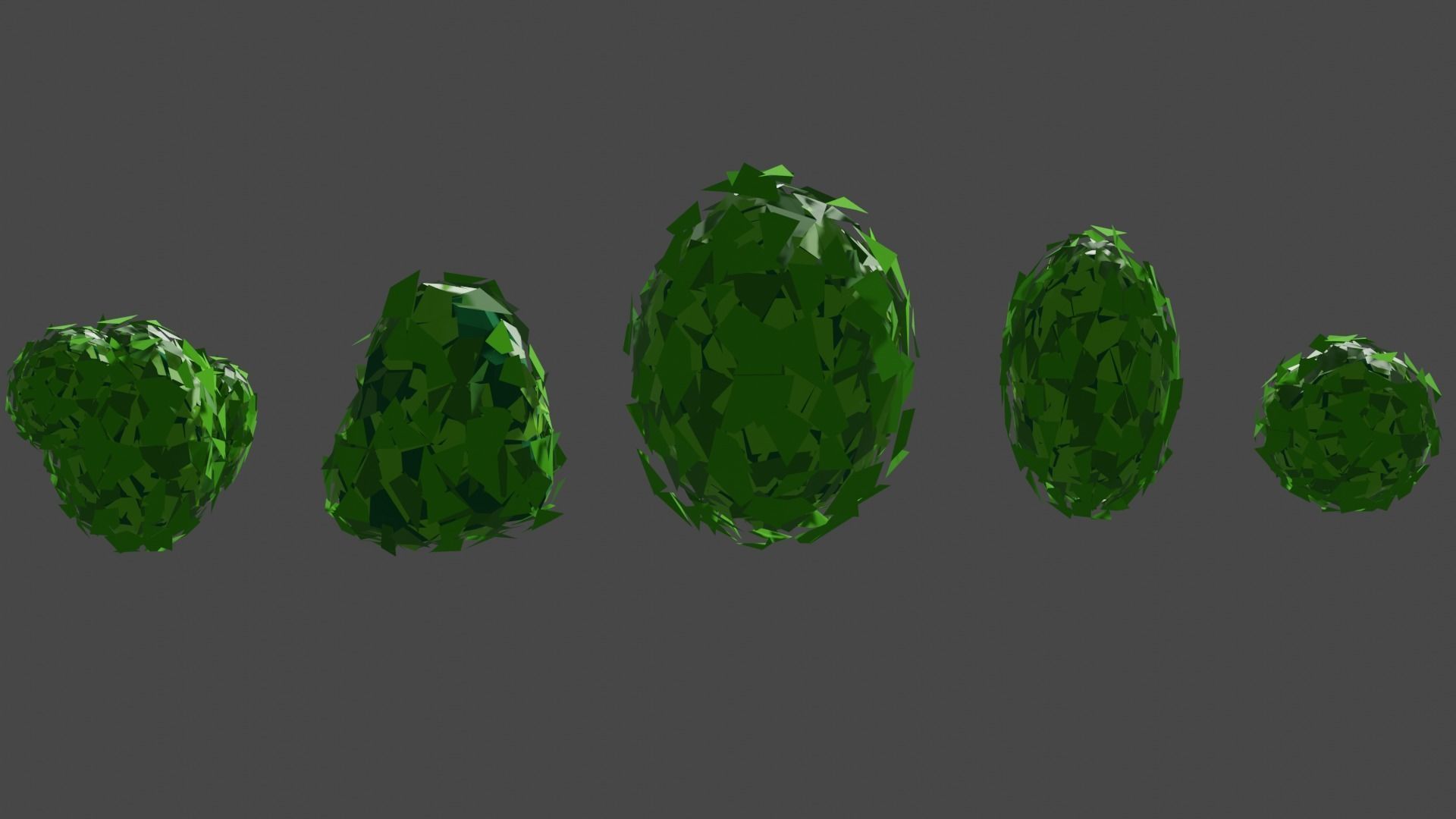 3D model Stylized Low-Poly Bush Pack 1 VR / AR / low-poly | CGTrader