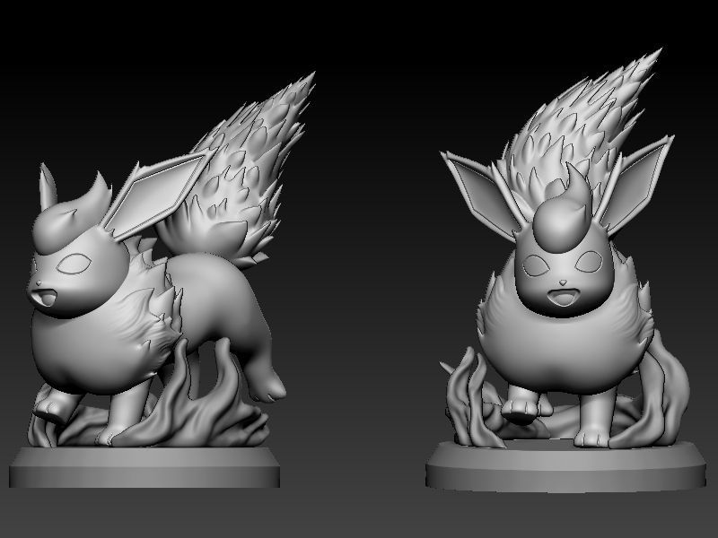 Pokemon flareon 3D model 3D printable | CGTrader