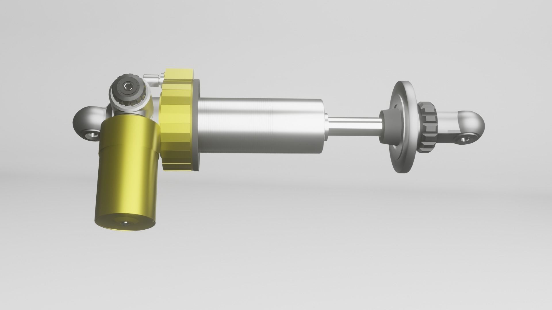 Rear Monoshock Suspesion for Motorcyle with Prolink 3D model | CGTrader