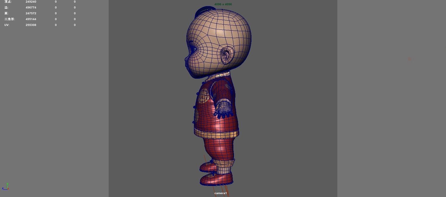 Lucky and healthy children in ancient China baby maya 3D model | CGTrader