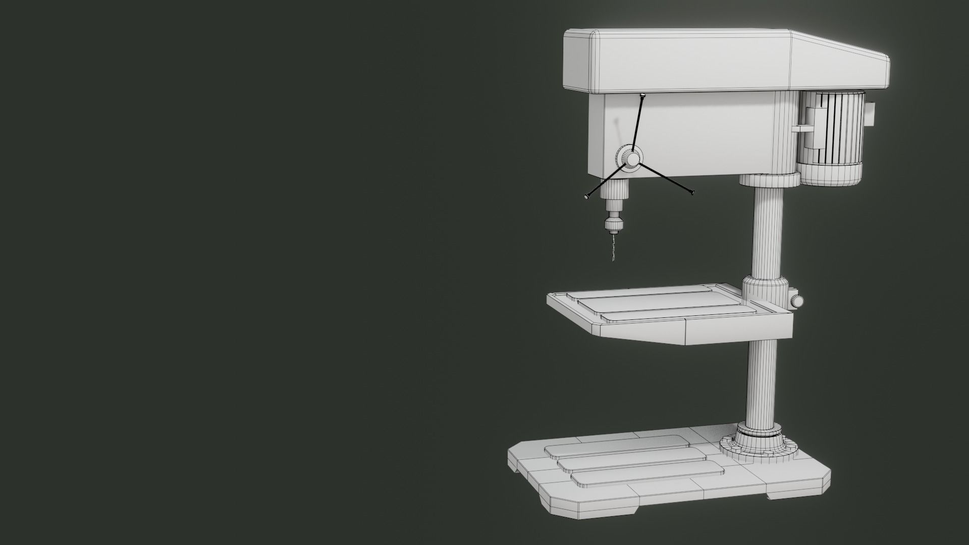 3D model Drilling Machine - Low Poly - Game Ready - PBR VR / AR / low ...