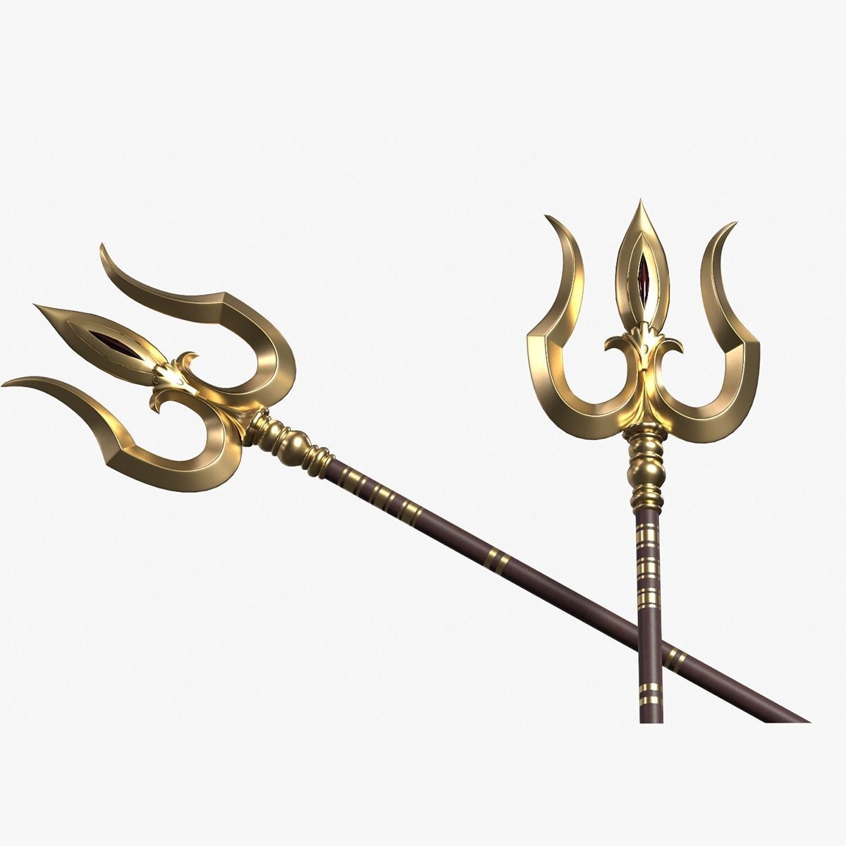 3D model Trishul in gold VR / AR / low-poly | CGTrader