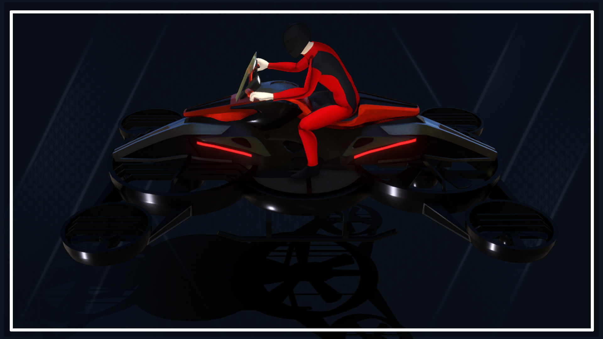 3D model Helix Heli Hoverbike VR / AR / low-poly | CGTrader