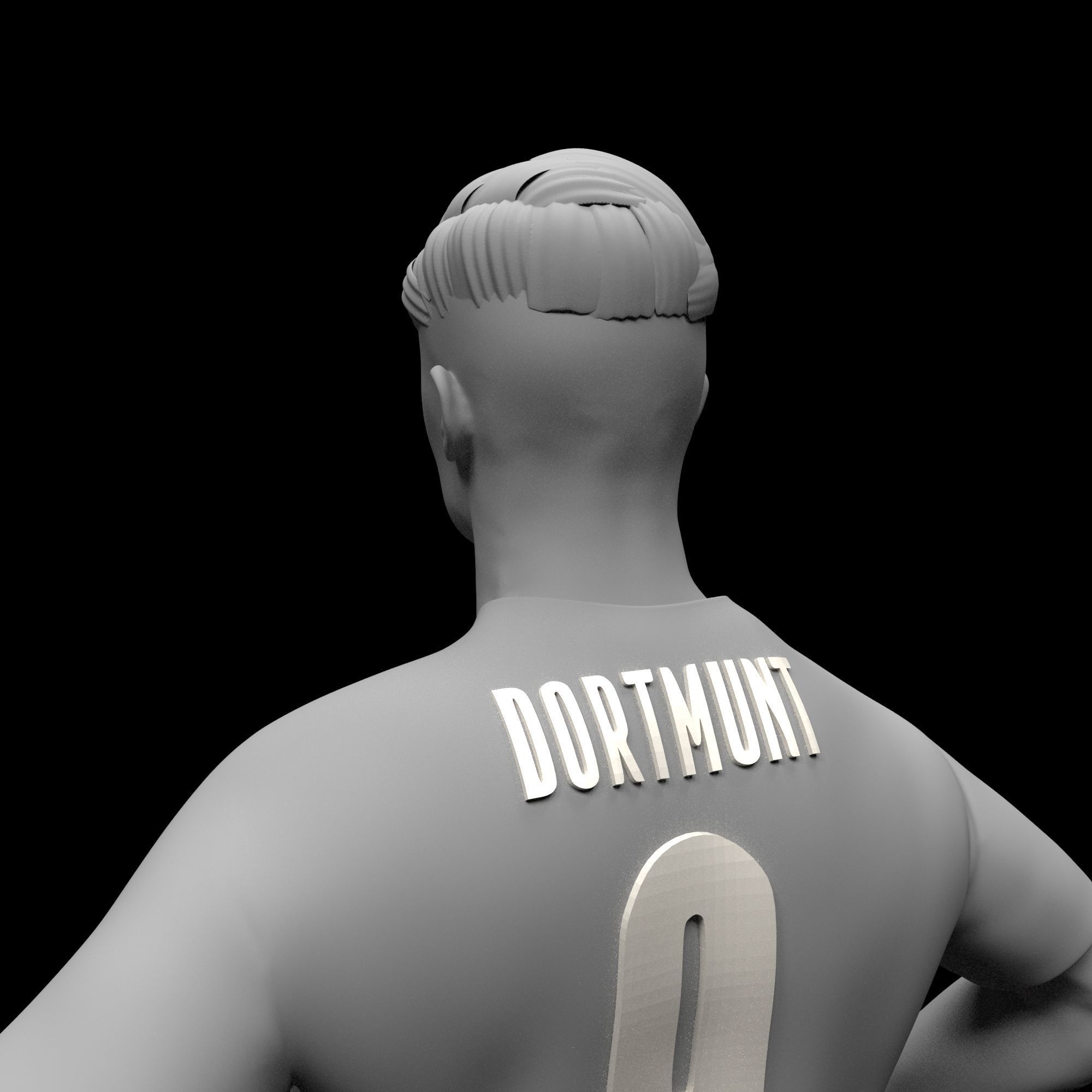 Erling Haaland Football Player STL files 3D print model 3D model 3D ...