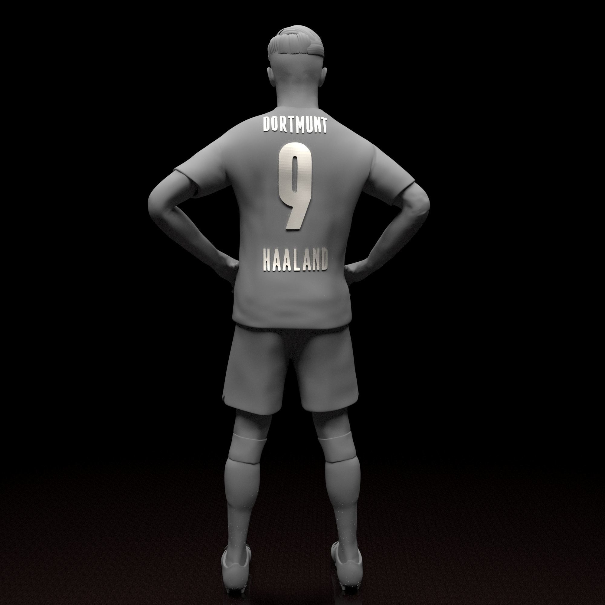 Erling Haaland Football Player STL files 3D print model 3D model 3D ...
