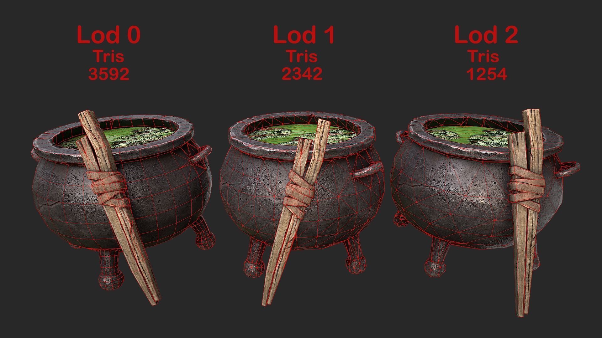 3D model Medieval Laboratory Furniture Set VR / AR / low-poly | CGTrader