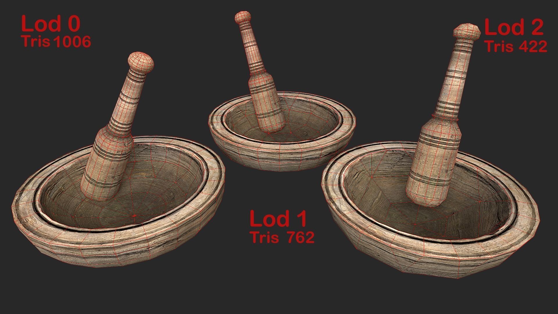 3D model Medieval Laboratory Furniture Set VR / AR / low-poly | CGTrader