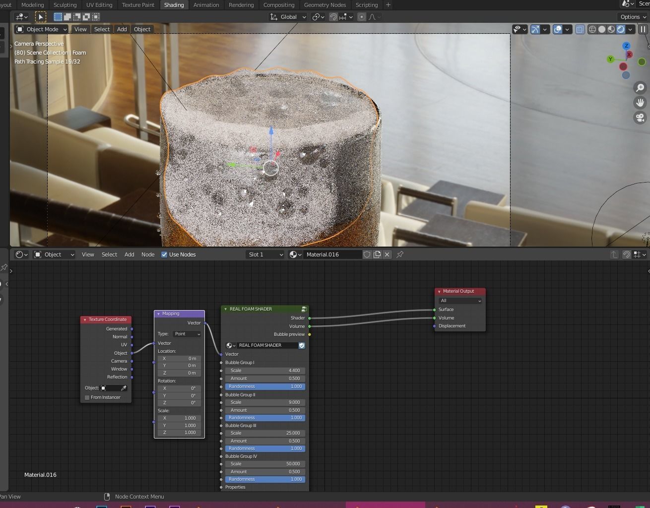 Real foam shader 3D model | CGTrader