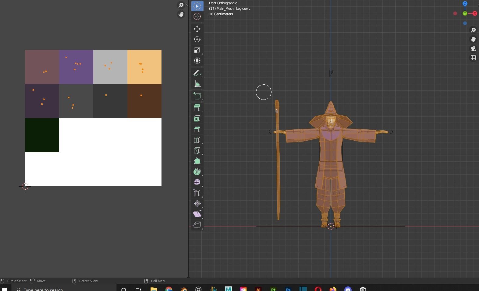 Low Poly Mage Rigged Free free VR / AR / low-poly 3D model rigged ...