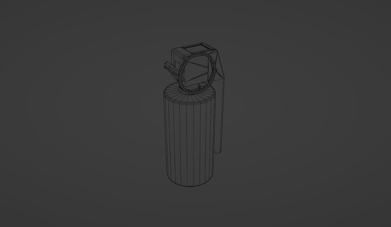 Flashbang grenade MK13 free 3D model | CGTrader