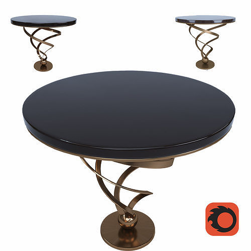 Sunny side table 3D model | CGTrader