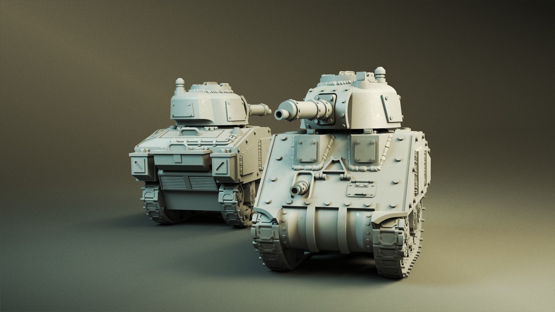 WW2 American Grot Tanks 3D model 3D printable | CGTrader