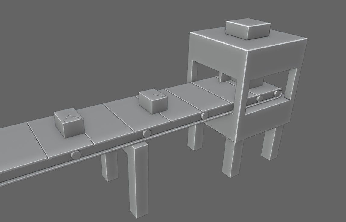 3D model Machine Industrial - Line - Maquina VR / AR / low-poly | CGTrader