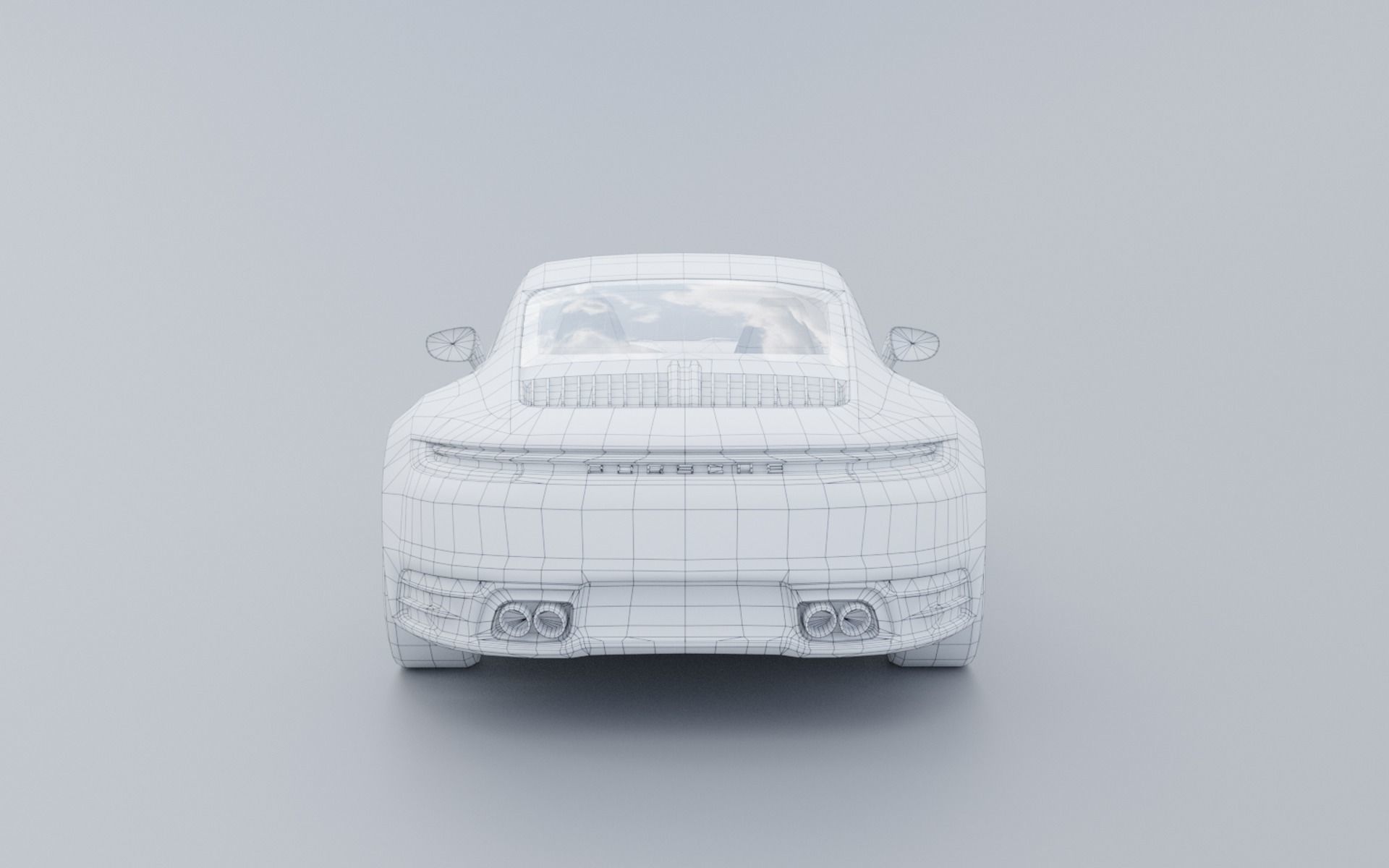 3D model Porsche 911 Carrera 4 GTS low poly VR / AR / low-poly | CGTrader