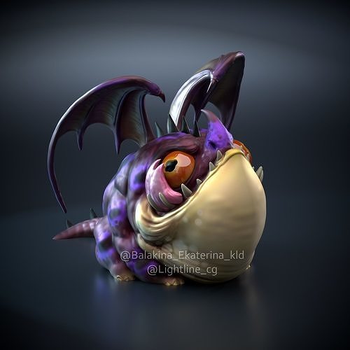 Dragon glutton 3D model 3D printable | CGTrader
